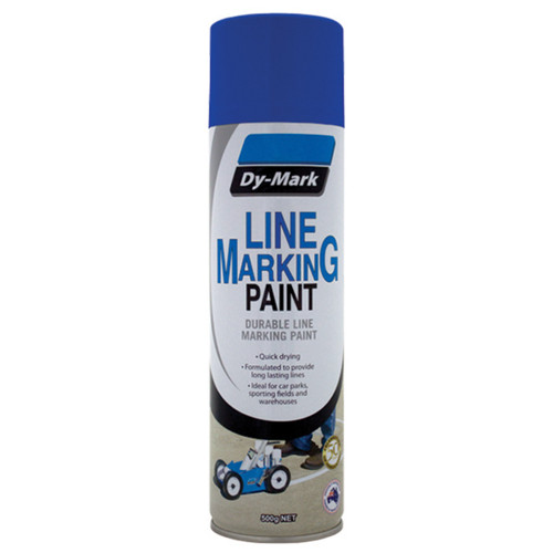 Dymark Line Marking Paint Blue 500ml | Surveymarks NZ