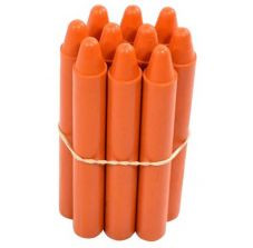 Retsol Hard Wax Crayon Orange (10pk) | Surveymarks NZ