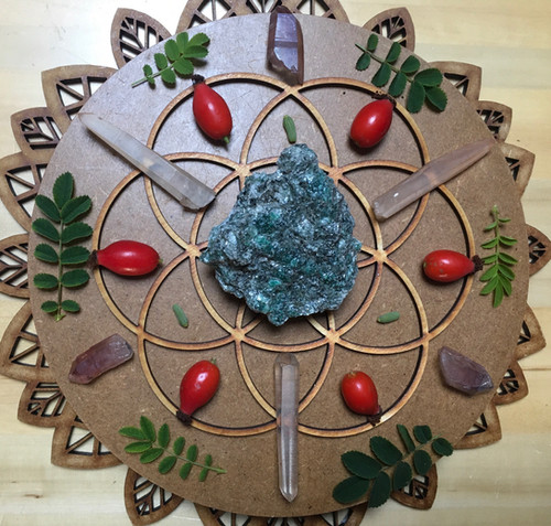 Autumn Equinox 7 Piece Crystal Grid Set | Natural Crystals