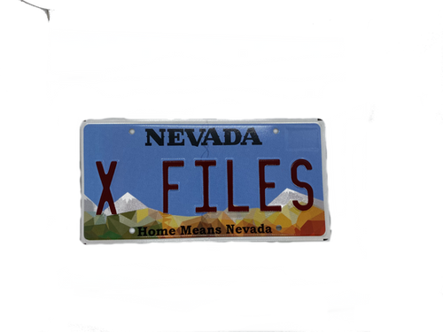 X Files License Plate | area-51