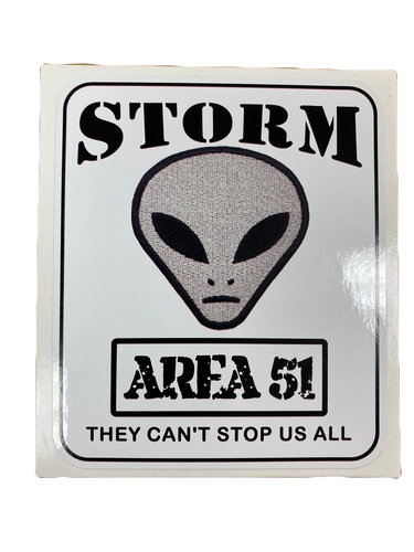 Storm Area 51 Grey Alien Sticker | area-51