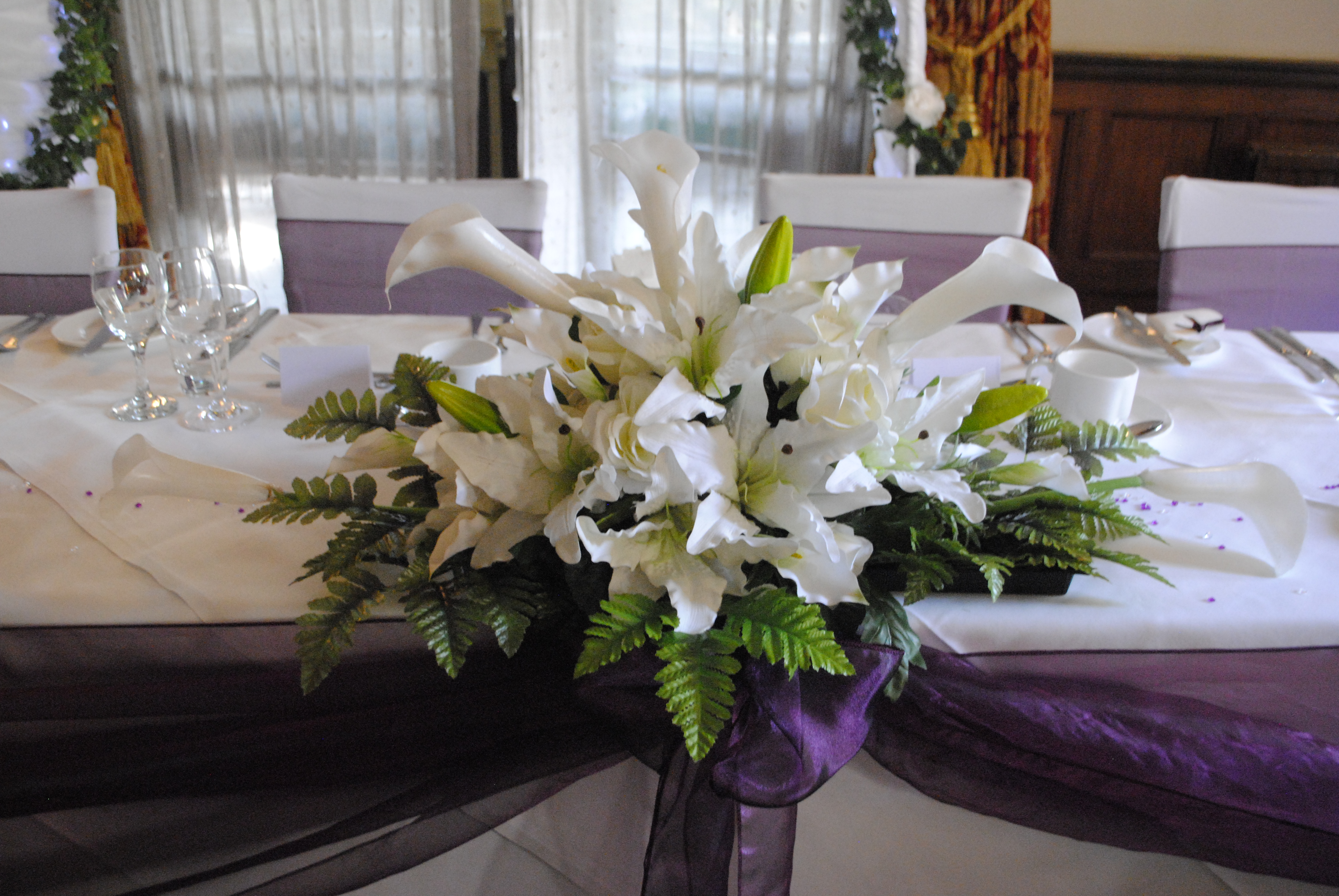 Top Table Centrepieces | Glamourpuss Weddings | Barnsley | Yorkshire