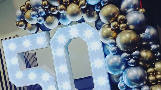 Light up LED Letters and Numbers | Glamourpuss Weddings | Barnsley ...