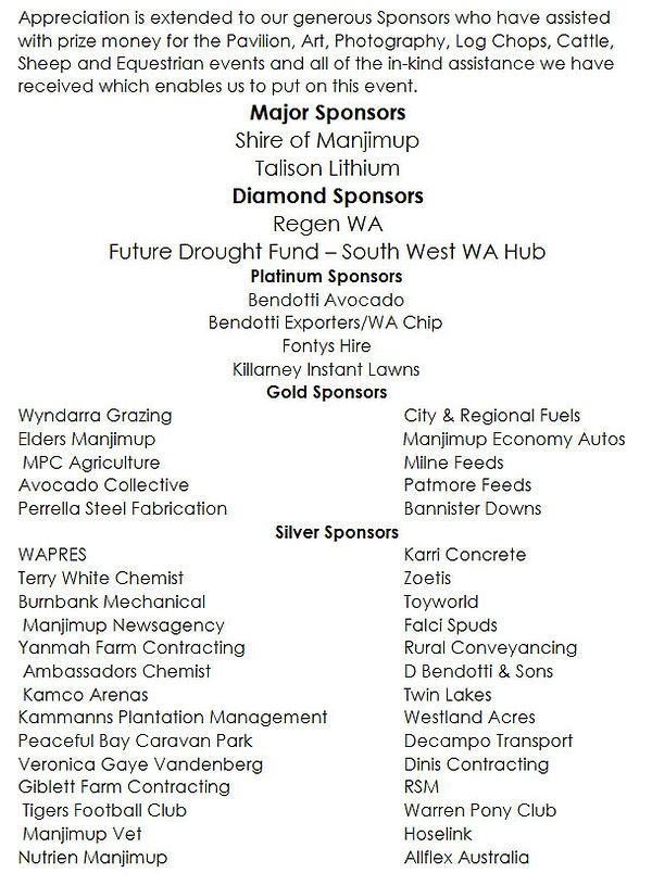 Show | Manjimup | Warren District Agricultural Show