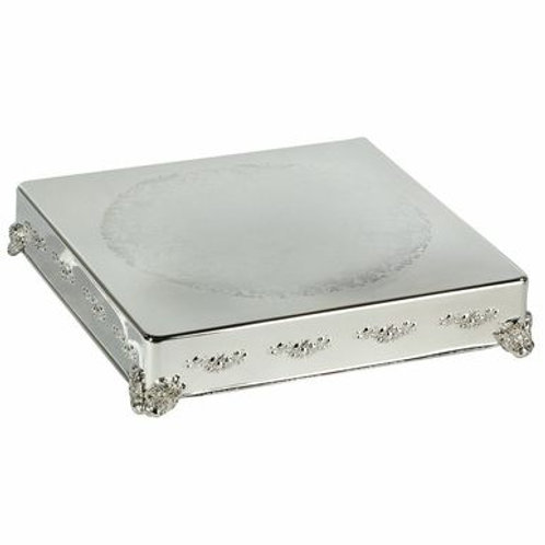 Cake Stand - Silver (18 in., square) | Signature-Rental