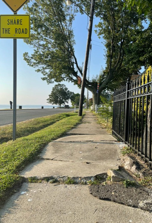 Sidewalks in Colonial Beach 9/7/24