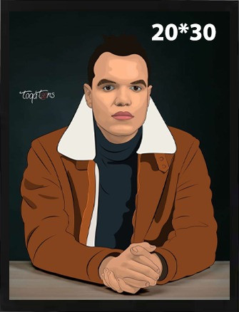 Printed Vector art (Frame Included) | Toqa-Toons