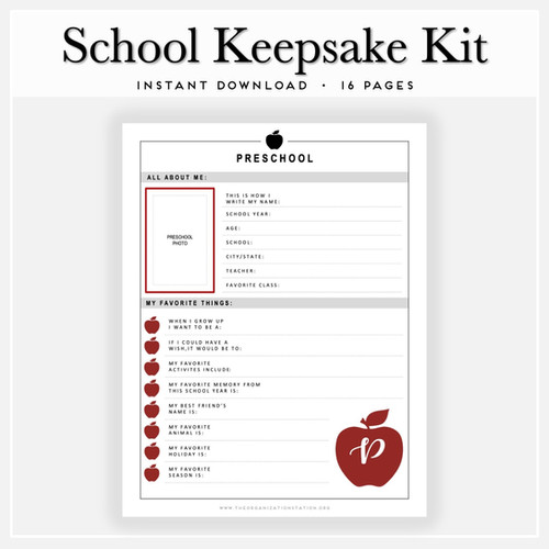 School Keepsake Kit | Organization Station