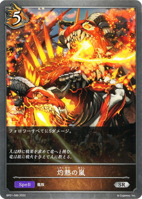 BP01-089 灼熱の嵐 SR | Ark Black Cat
