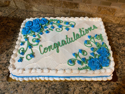 1/2 sheet Cake | The Sugarcrumbs Bake