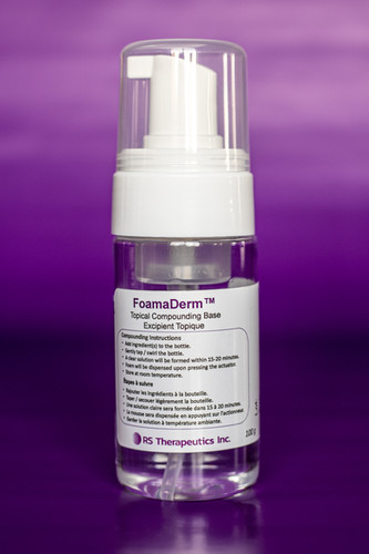 FoamaDerm 100g pre-filled bottle | www.rstherapeutics.com