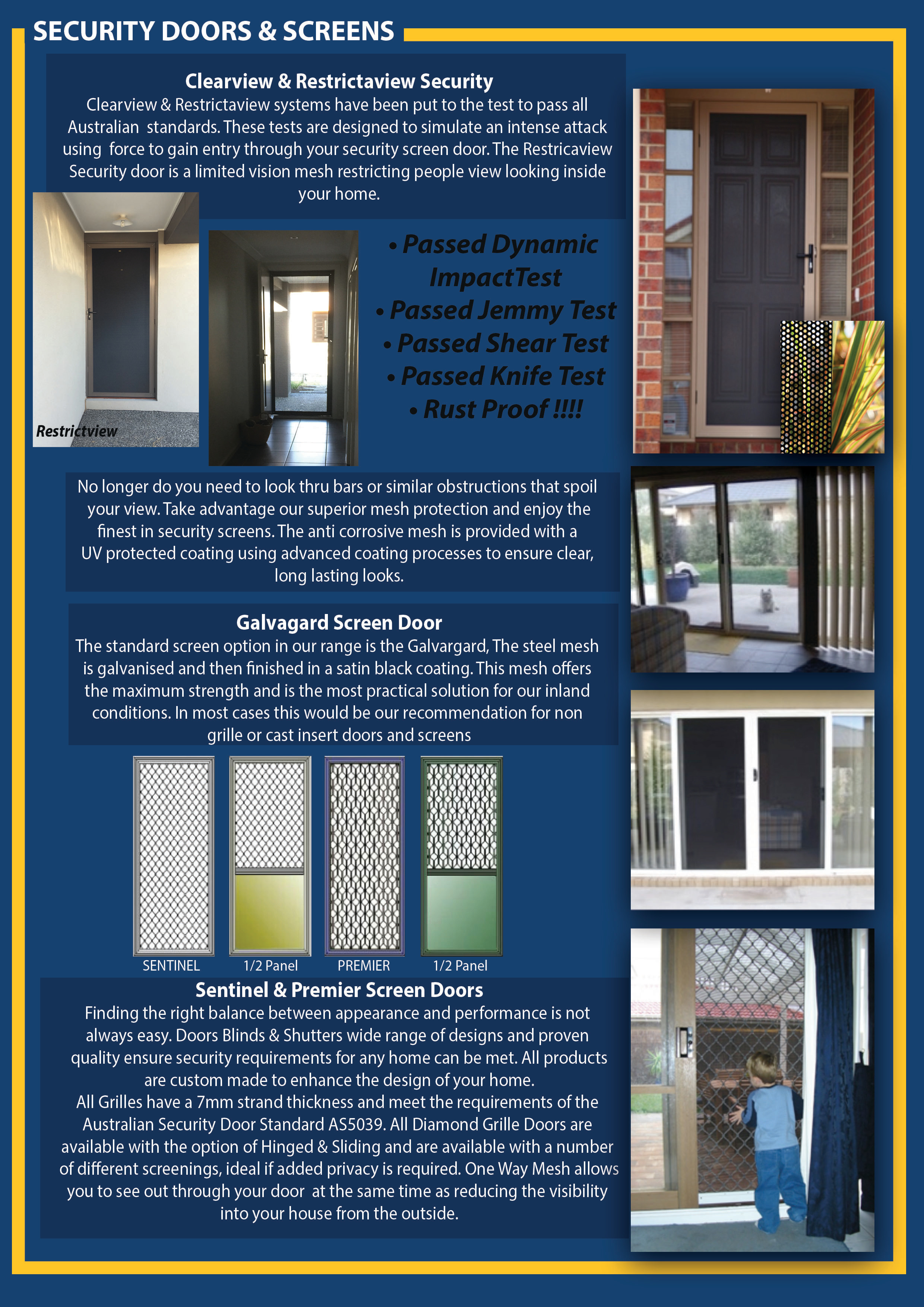 Security Doors | Doors Blinds & Shutters Australia