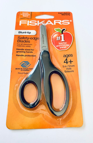 Fiskars 5-Inch Blunt Tip Scissors - Assorted Colors | Small Findings
