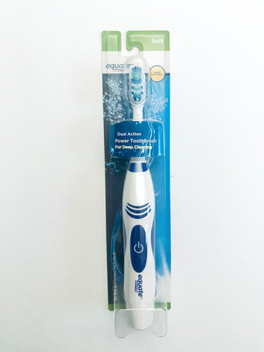 Equate Dual Action Power Toothbrush Soft Random Color Picked | Small ...
