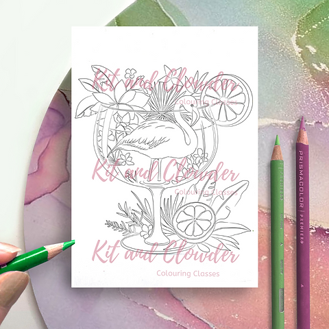 Monthly Colouring Classes + Tutorials for Markers, Pencils, Copic