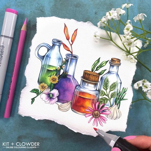 Alchemy Bottles Mini Class | Kit and Clowder