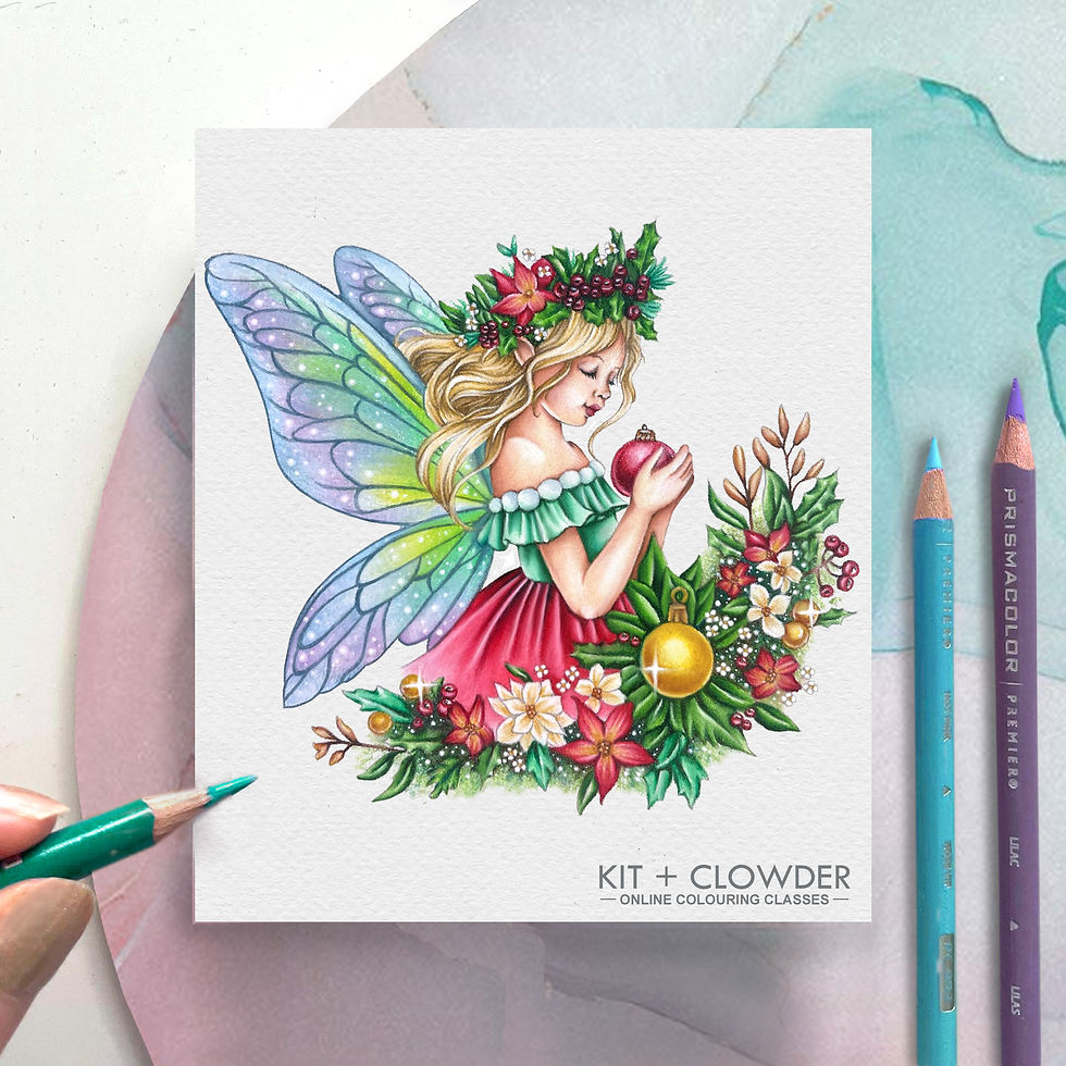 Kit and Clowder Online Coloring Classes for Markers, Copic, Pencils