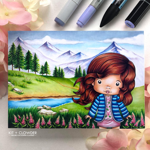 Beautiful Backgrounds Class - Markers | Kit and Clowder