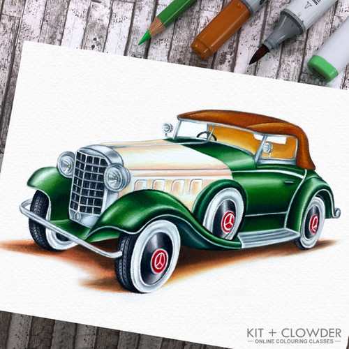 Vintage Car Mini Class | Kit and Clowder