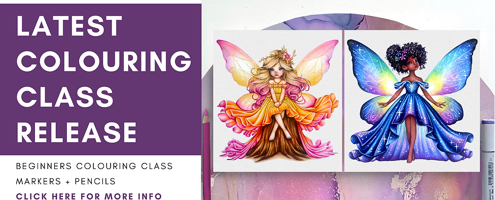 Online Coloring Classes + Tutorals for Pencils