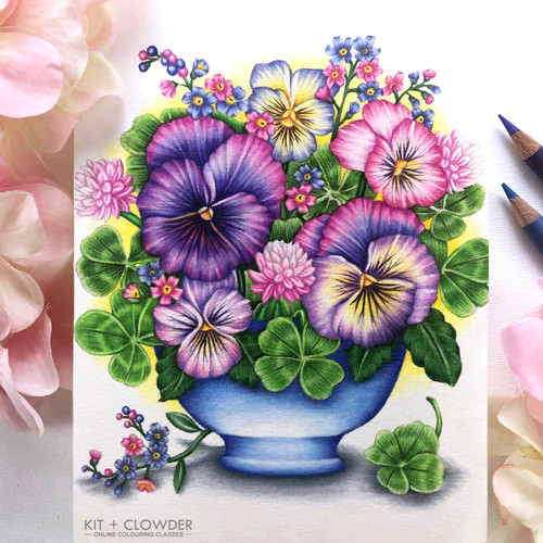 Pretty Posies - Pencils | Kit and Clowder