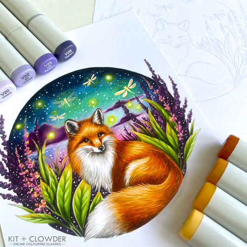 Forest Friends Markers Class | Kit and Clowder