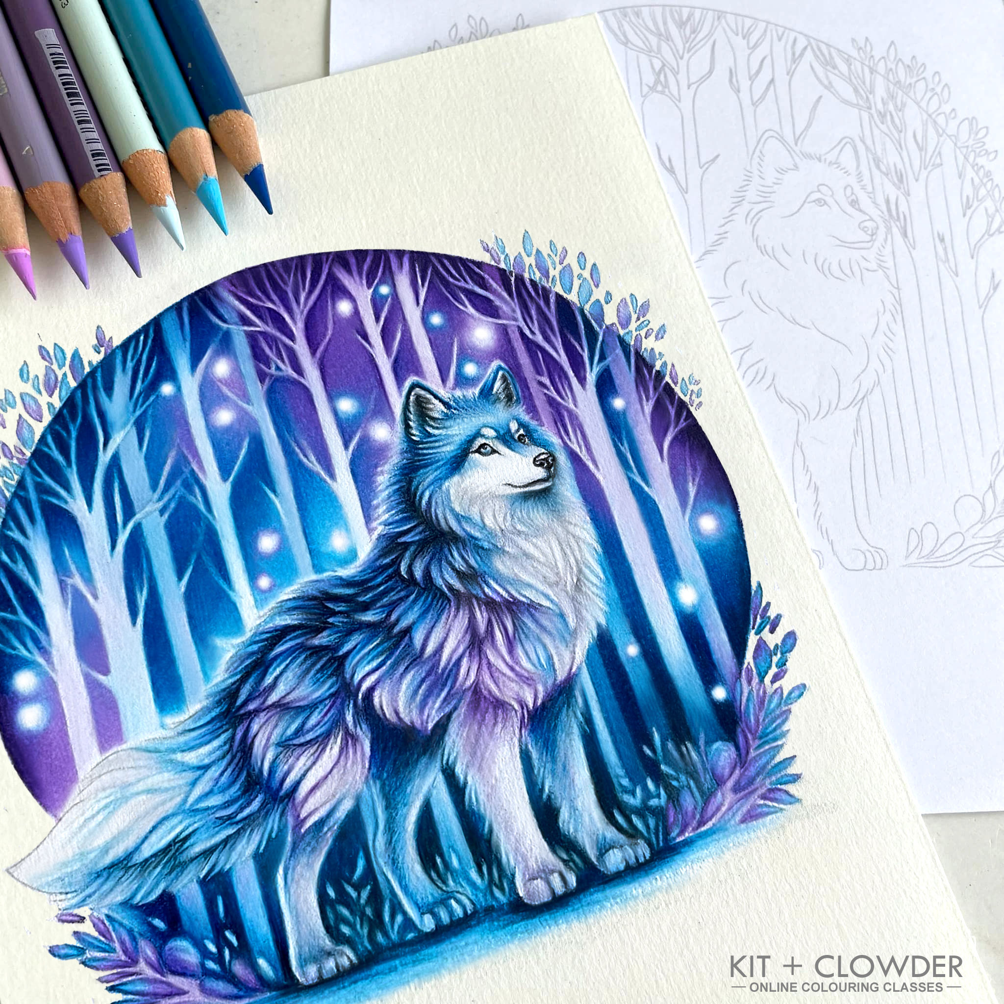 Forest Friends Pencils Class | Kit and Clowder