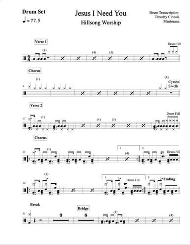 Jesus I Need You - Hillsong Worship | WDA