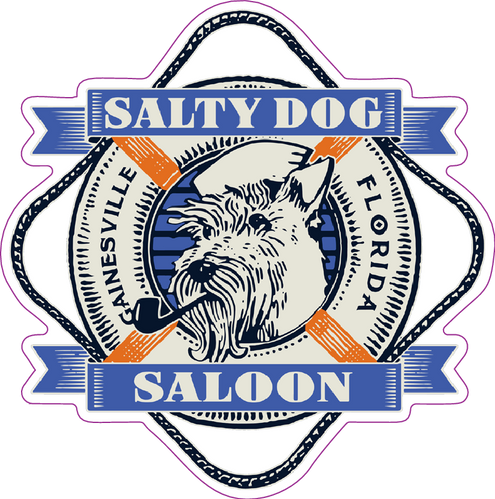 Die cut sticker | Salty Dog Saloon GNV