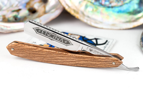 Dovo Encina Straight Razor - Spanish Oak, 13/16, Shave Ready - Max Sprecher