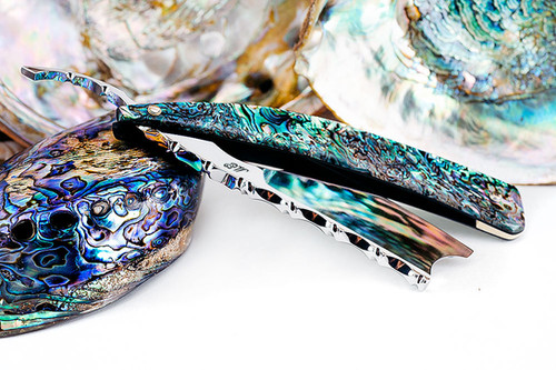 Abalone Straight Razor | 9/8 Spanish Point - Max Sprecher Shaving Supplies