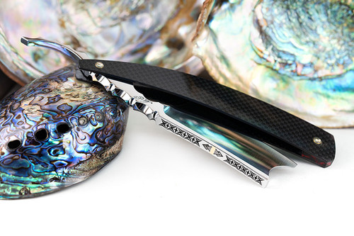 9/8 Spanish Point Engraving Razor | Max Sprecher Shaving Supply Store