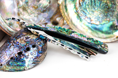 Max Sprecher | Barber's Notch Razor with Abalone Inlays