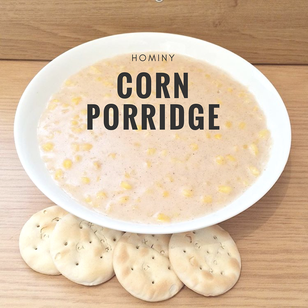 Jamaican Hominy Corn Porridge