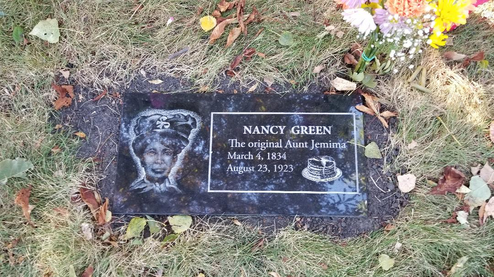 Nancy Green "Aunt Jemima" FINALLY has a headstone!!!!!!