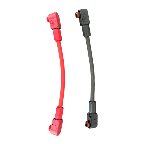 4AWG 250MM -Pluggable Battery Pole Connector Both ends -Black and Red ...