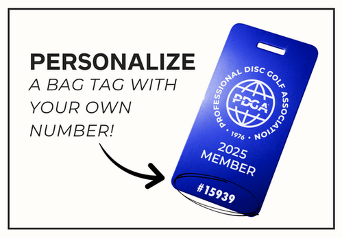 PERSONALIZED Member Tag | paragondiscgolf