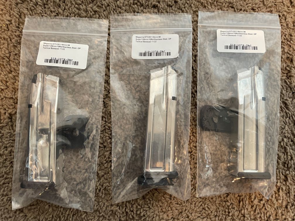 (3) Staccato G3 10rd Mags (126mm) *** PRICE DROP *** - AR15.COM