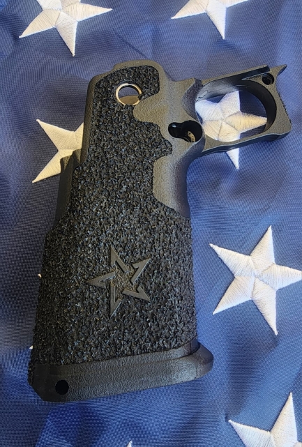 Staccato P grip gets stippling by KDuly | 1911Forum