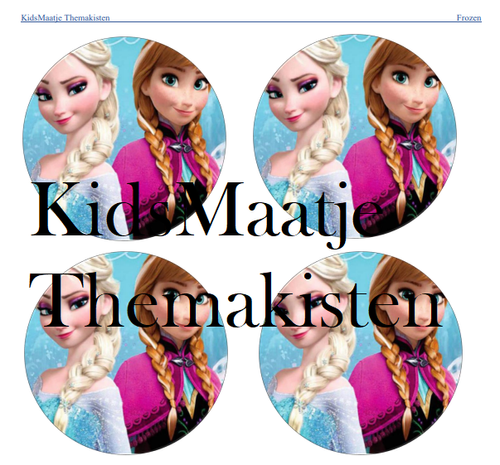 Deksel voor Pringles bus Frozenfeest | KidsMaatje
