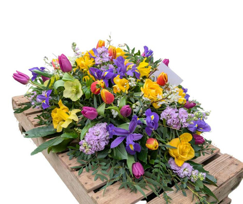 Beautiful & Bright Casket Spray | British Blooms