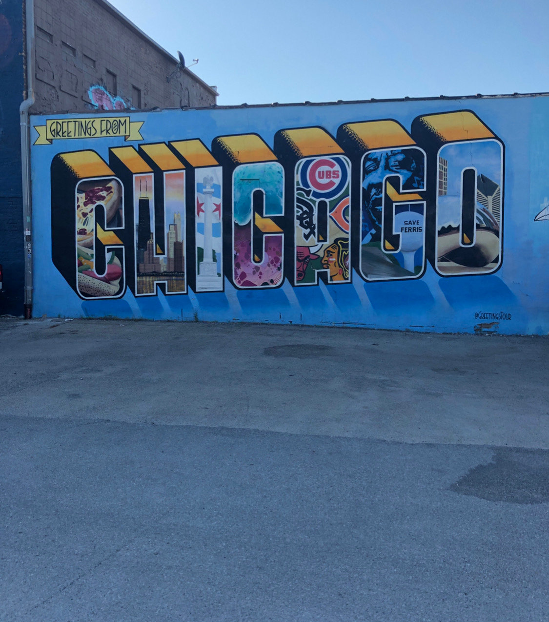 Greeting from Chicago Mural