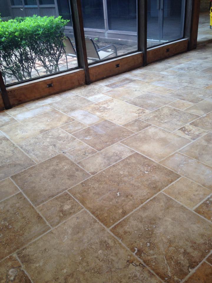 Tile -Travertine - Marble - Versailles Pattern, San Antonio, Tx.