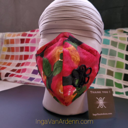 Apple Face Masks Reusable 3 layers&filter | IngaVanArdenn