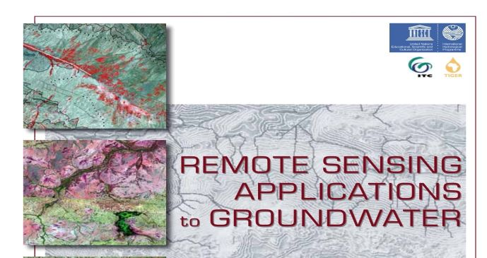 Remote sensing applications to groundwater: Book