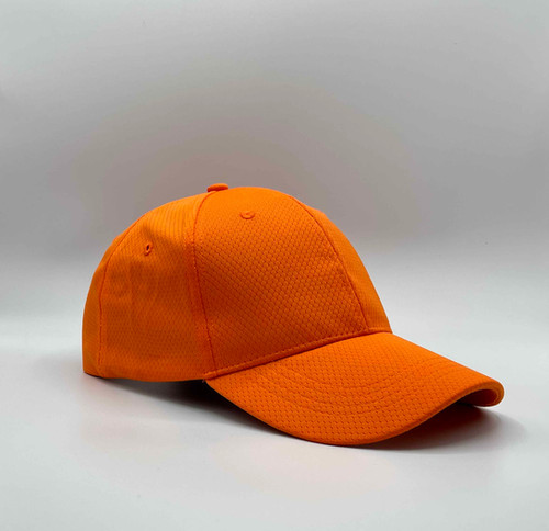 EC33 6 Panel "Honeycombe" Mesh Cap - ORANGE | eurocapmarch