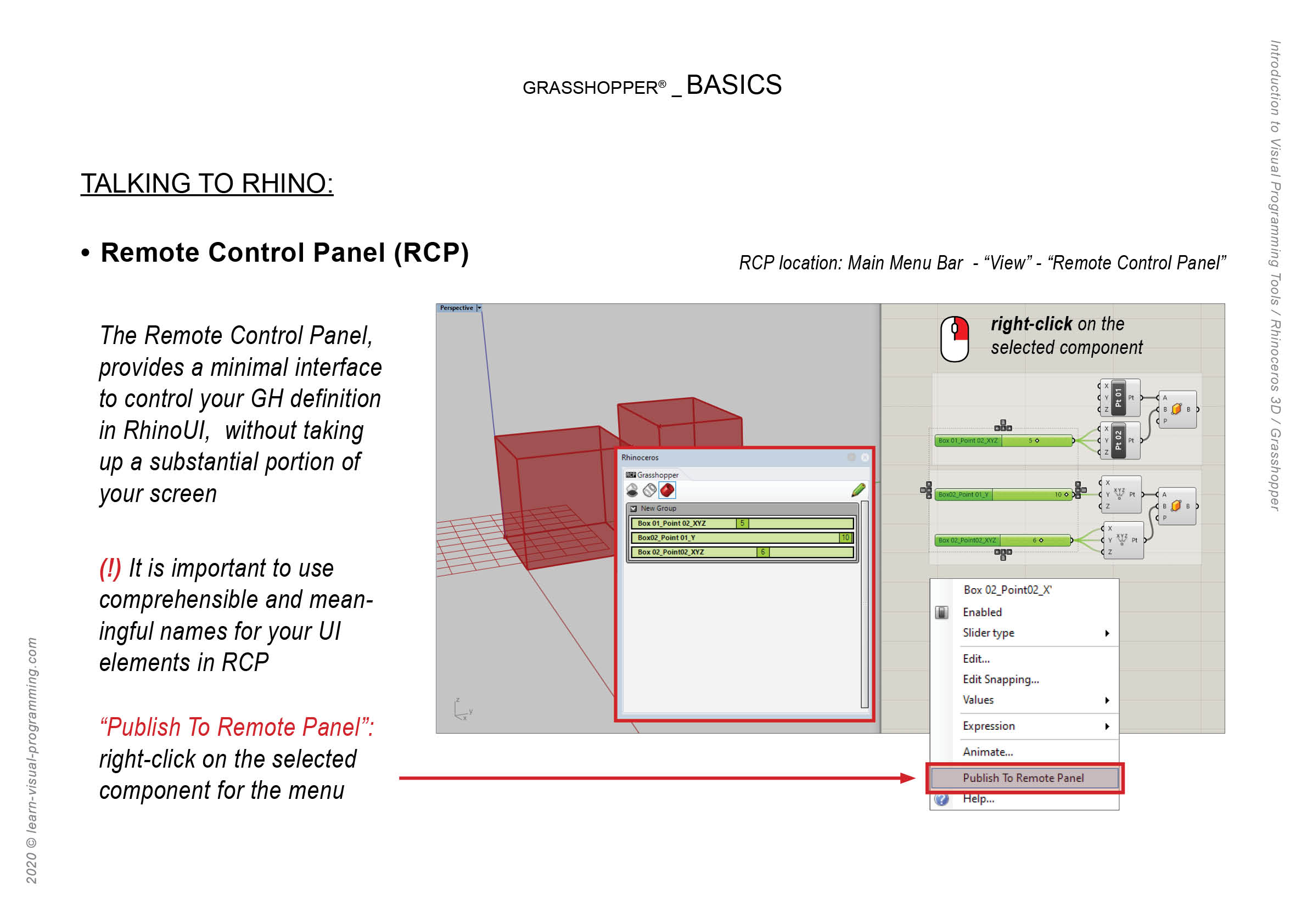 Grasshopper Interface Learn Visual Programming