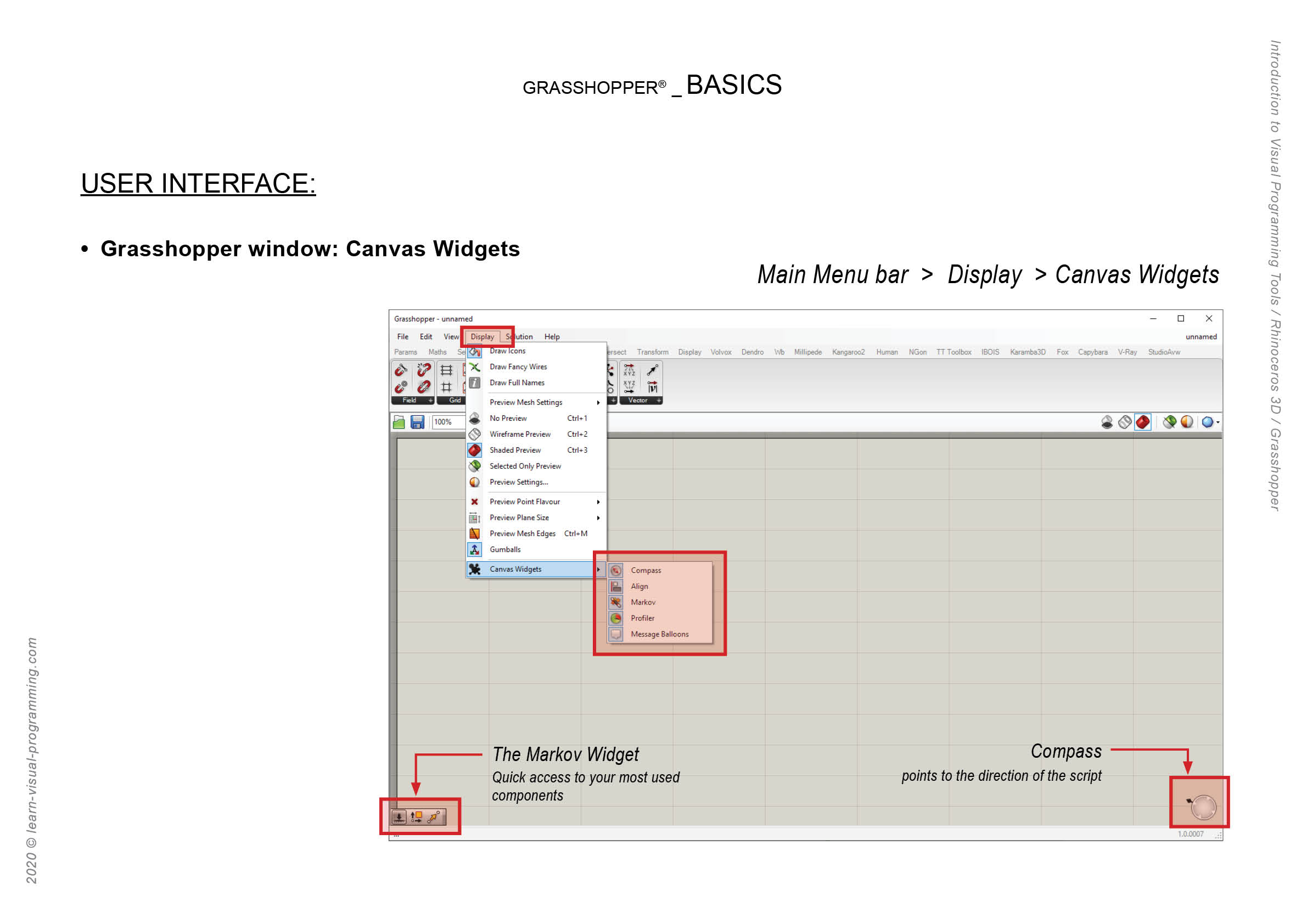 Grasshopper INTERFACE | learn visual programming