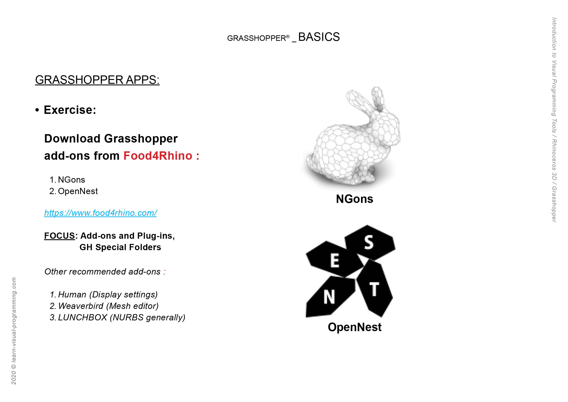Grasshopper INTERFACE | learn visual programming