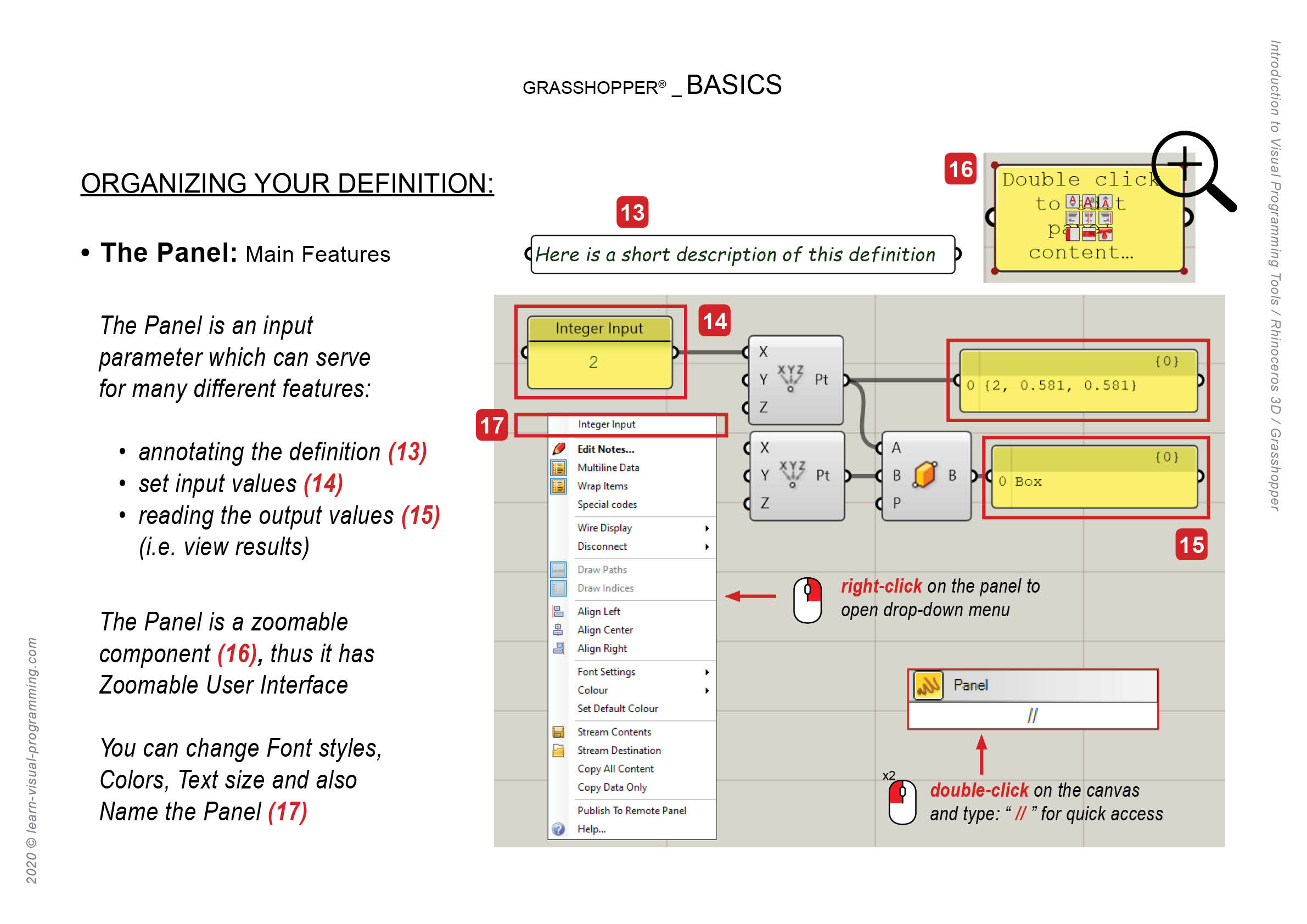 Grasshopper INTERFACE | learn visual programming